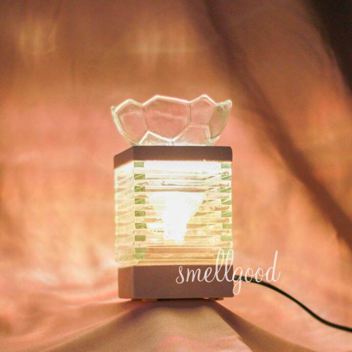 Lampu Hias Aromaterapi Elektrik Listrik Model Batu Kaca Kotak | Lazada ...