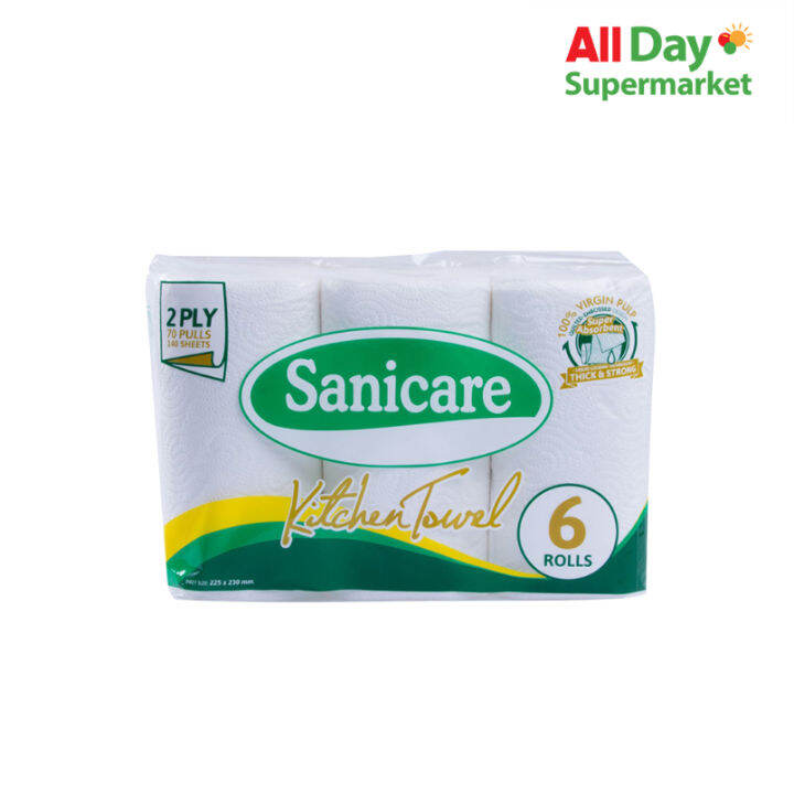Sanicare Kitchen Tissue Regular 6 Rolls | Lazada PH