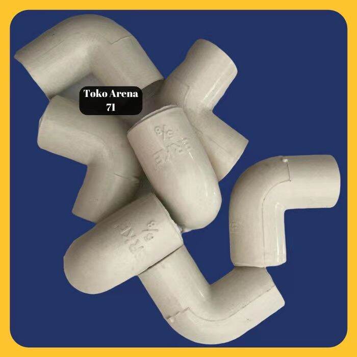 KENI ELBOW PIPA LISTRIK 5/8 SAMBUNGAN L KNEE 5 PER 8 PVC PUTIH | Lazada ...