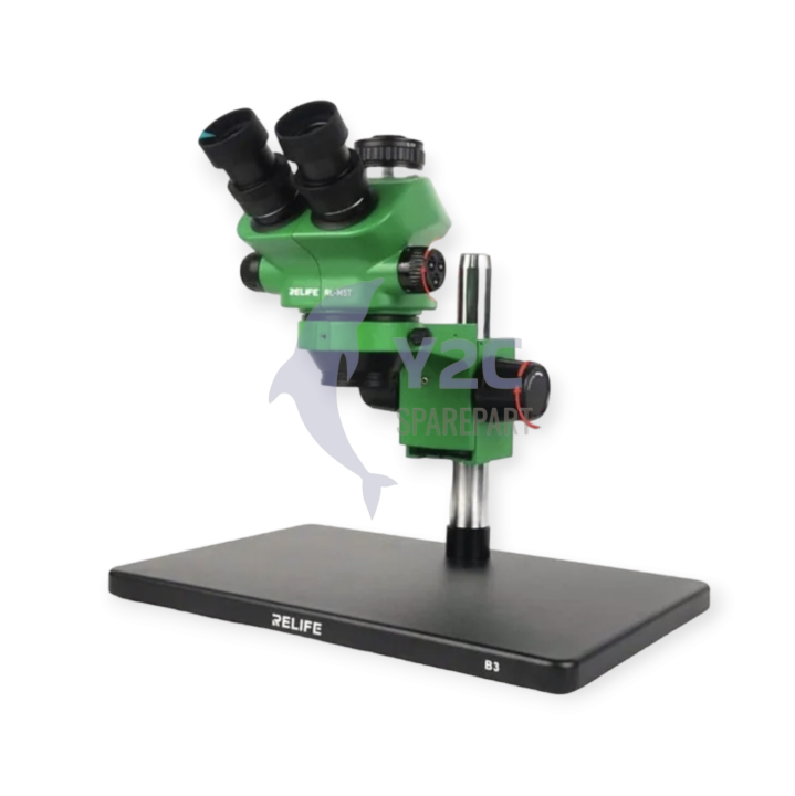 MIKROSKOP TRINOCULAR RELIFE M5T-B3 + LAMPU LED ORIGINAL / ALAT SERVIS ...