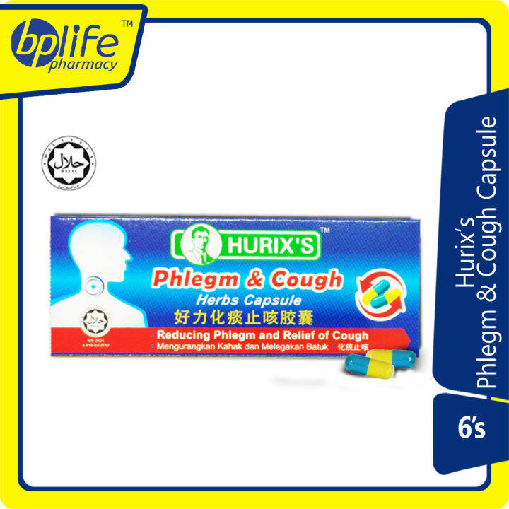 Hurix’s Phlegm & Cough Capsule 6s | Lazada