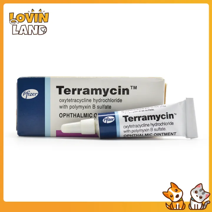 Lovinland Terramycin ยาปฏิชีวนะขี้ผึ้ง,สำหรับรักษาอาการดวงตาในสุนัขแมว ...