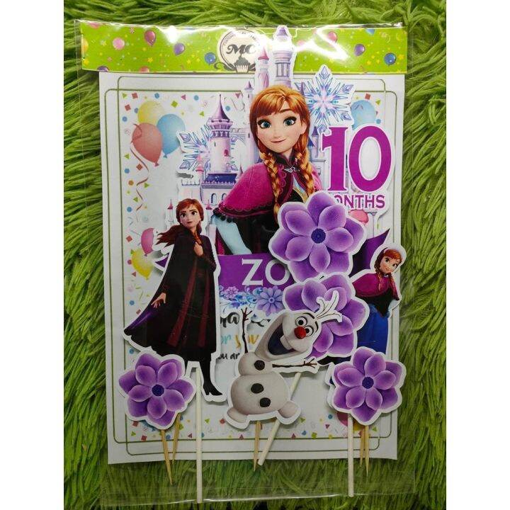 Frozen Anna theme cake topper | Lazada PH