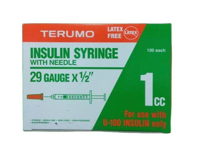 Terumo Insulin Syringe With Needle 1cc | Lazada PH