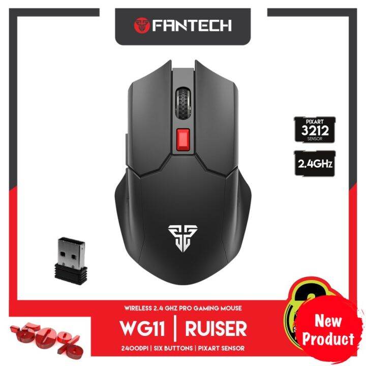FANTECH รุ่น WG11 CRUISER Wireless 2.4GHZ PRO Silent GAMING MOUSE เกม ...