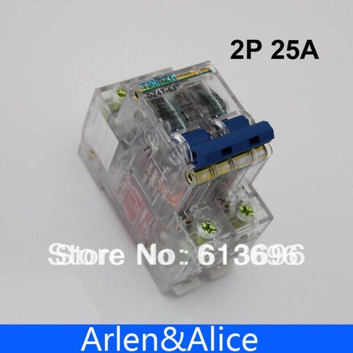 2p 25a Transparent Case Mini Circuit Breaker Mcb Dp | Lazada PH