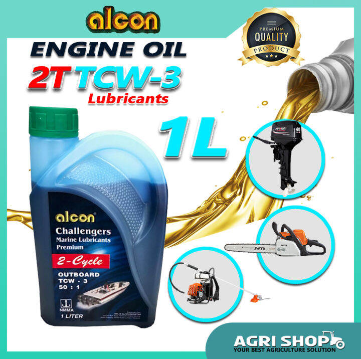 Agrishop Alcon Outboard Marine Lubricants 2-Stroke 2T TCW-3 Engine Oil ...