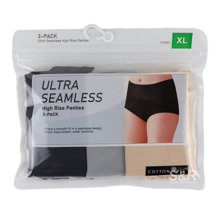 Cotton Tree Ultra Seamless High Rise Panties XL 3-Pack | Lazada PH