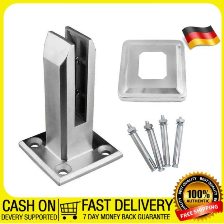 Glass Clip Handrail Base Fixing Clip Stainless Steel Swimming Pool Hole ...