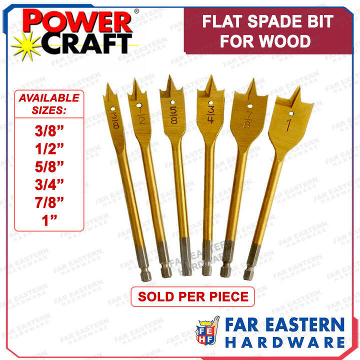 POWERCRAFT Flat Spade For Wood Boring Bit | Lazada PH