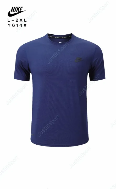 BAJU OLAHRAGA PRIA/PAKAIAN OALAHRAGA PRIA/KAOS DRIY-FIT PRIA Y614#BIRU ...