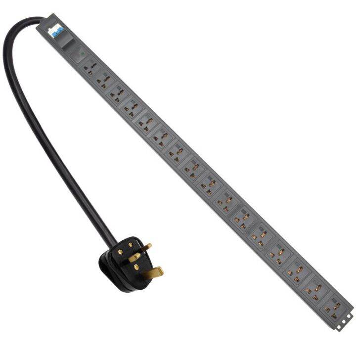 1.5U PDU Power Strip 16 Unit Universal Network Cabinet Rack Web Filter ...