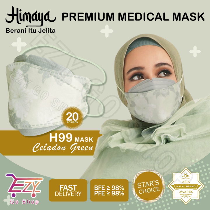 HIMAYA - 【Headloop Premium Medical Face Mask】50pcs Adult Hijab 3Ply ...