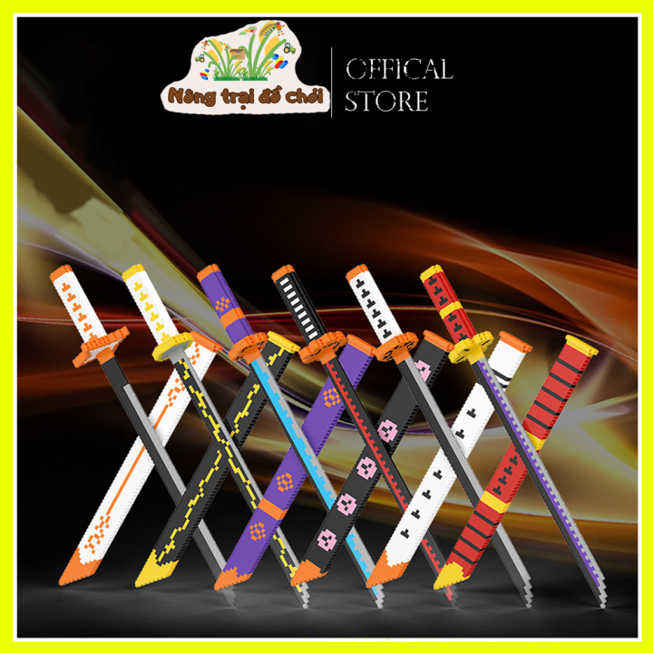 Đồ chơi lắp ráp kiểu LEGO XINZ Thanh Kiếm Enma Shusui Wado Sandai ...