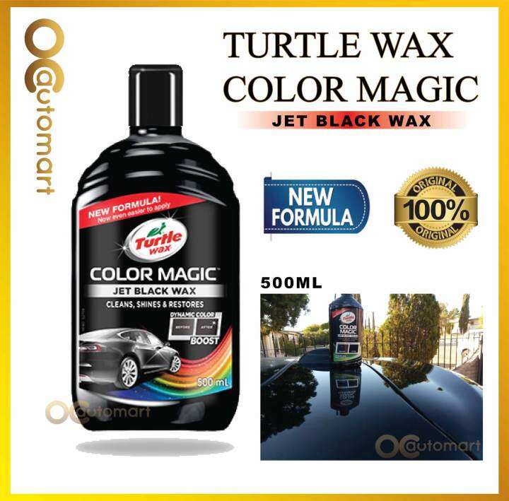 Turtle Wax Color Magic Jet Black Wax Cleans Shine and Restores 500ml ...