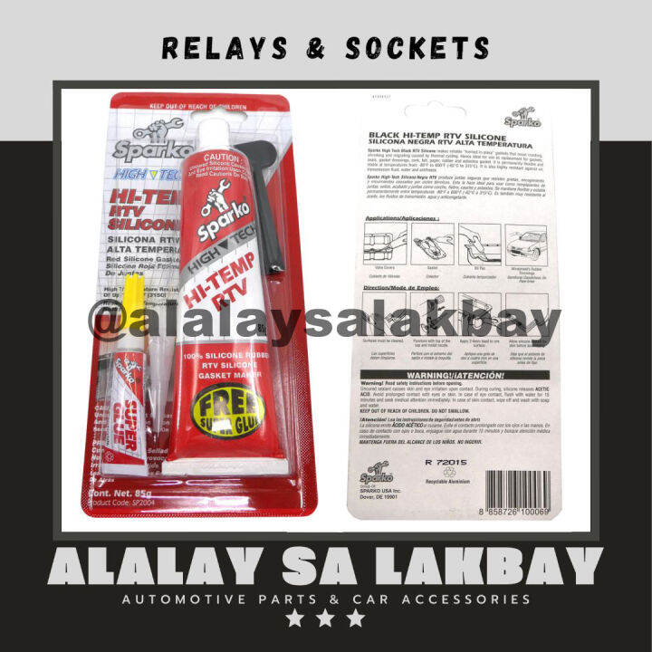 Sparko Sealant Hi-Temp RTV Silicone Gasket Maker Big Red (1 pc) | Lazada PH