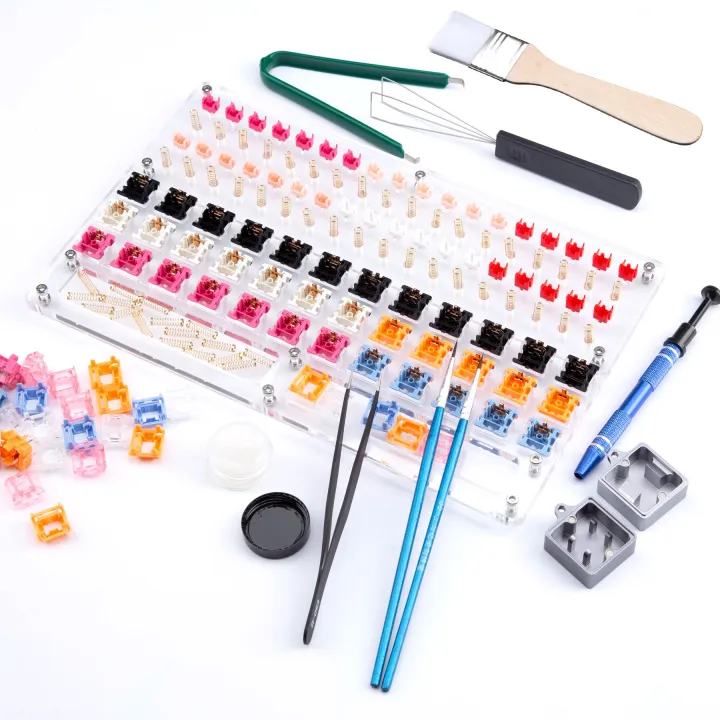 36 Switches Diy Acrylic Lube Station Platform Kit For Cherry Gateron ...