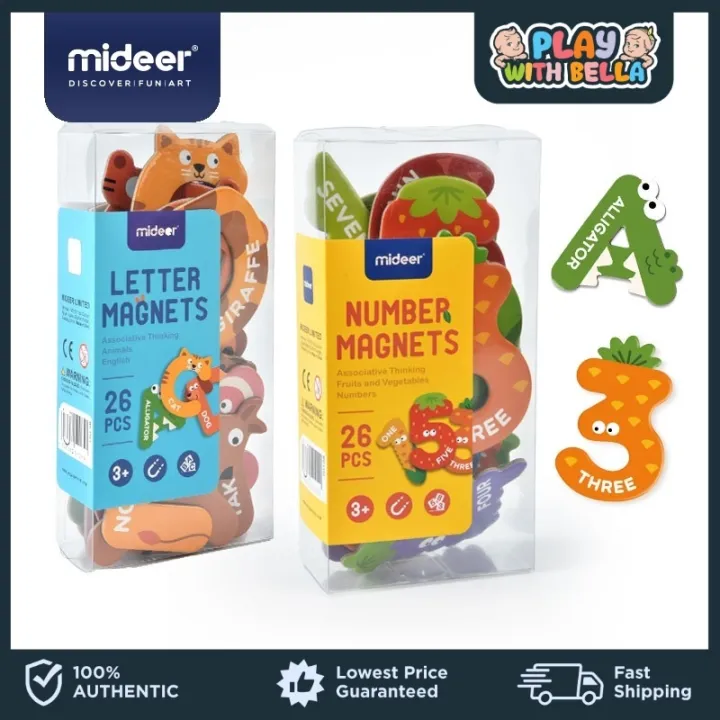 pHBzLttg Mideer Magnetic Number and Letter Magnets Educational Toys ...