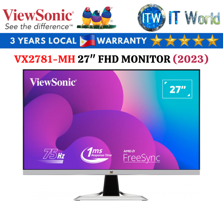 Viewsonic VX2781-MH 27" 1920x1080 (FHD), 75Hz, IPS, 1ms, Flicker-free ...