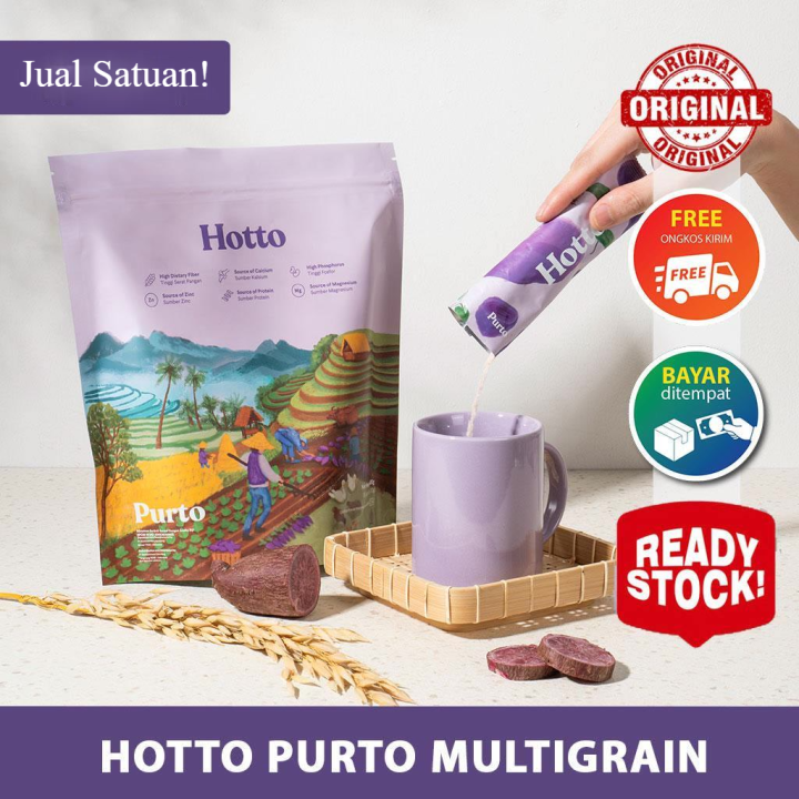 HOTTO PURTO ORIGINAL MULTIGRAIN WITH PURPLE POTATO | Lazada Indonesia