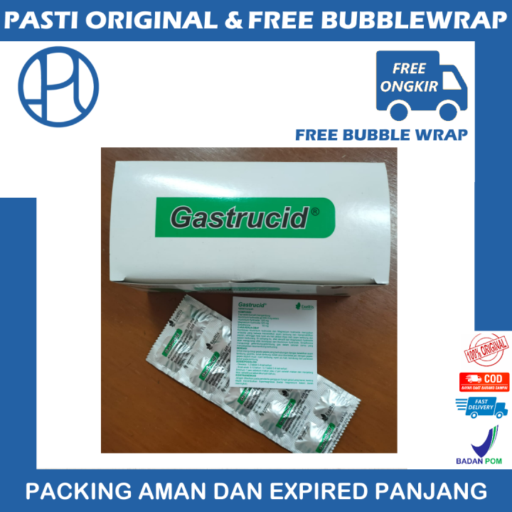 GASTRUCID STRIP ISI 10 OBAT MAAG PENCERNAAN KEMBUNG ASAM LAMBUNG ...