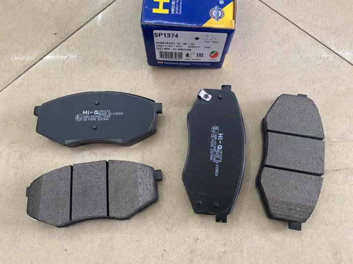 DISC BRAKE PAD FRONT SET (KOREA BRAND : SANGSIN HIQ) [SP-1374] HYUNDAI SONATA YF , SONATA LF ...