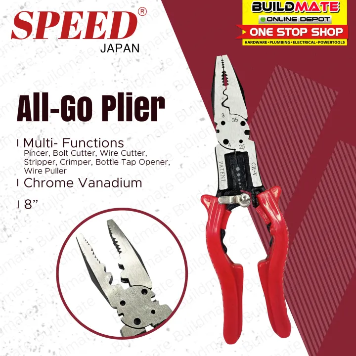 SPEED All Go Pliers Pincer, Bolt Cutter, Wire Cutter, Stripper, Crimper ...