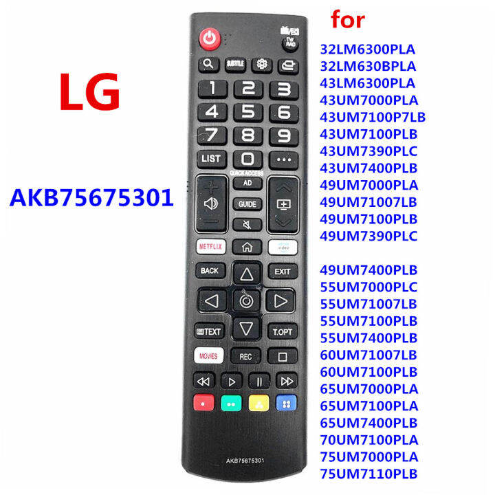 New AKB remote control replacement with Netflix video player app for LG ...