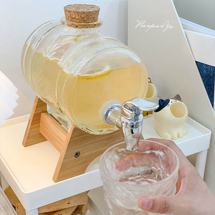 【Ready Stock】Dispenser Kulkas Mini Jus 1 Liter Kaca Tempat Jus Dispense ...
