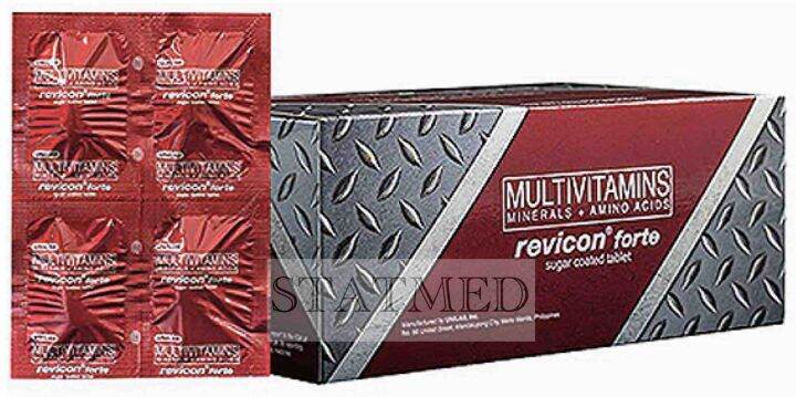 Revicon Forte Multivitamins + Amino Acids Tablet [50 & 100 Tabs] Expiration Date: September 2023 ...