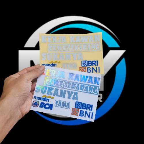 CUTTING STICKER KATA KATA KERJA KAWAN CEWE SEKARANG SUKANYA SAMA ...