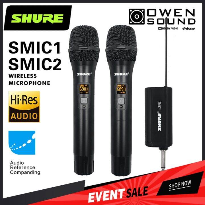 SHURE SMIC1 SMIC2 Wireless Microphone The metal microphone body can adjust the frequency, which ...