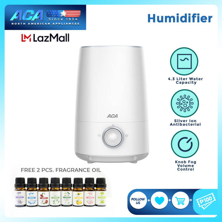 ACA Humidifier 5L Capacity Silver Ion Antibacterial Purification Air ...