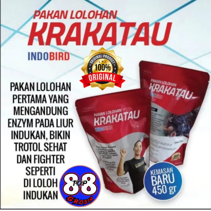 KRAKATAU pakan lolohan murai yang mengandung enzym KEMASAN BARU 450 ...