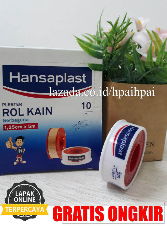 HANSAPLAST Roll Kain 5 meter / HANSAPLAST PLESTER ROLL KAIN 1.25 cm x ...