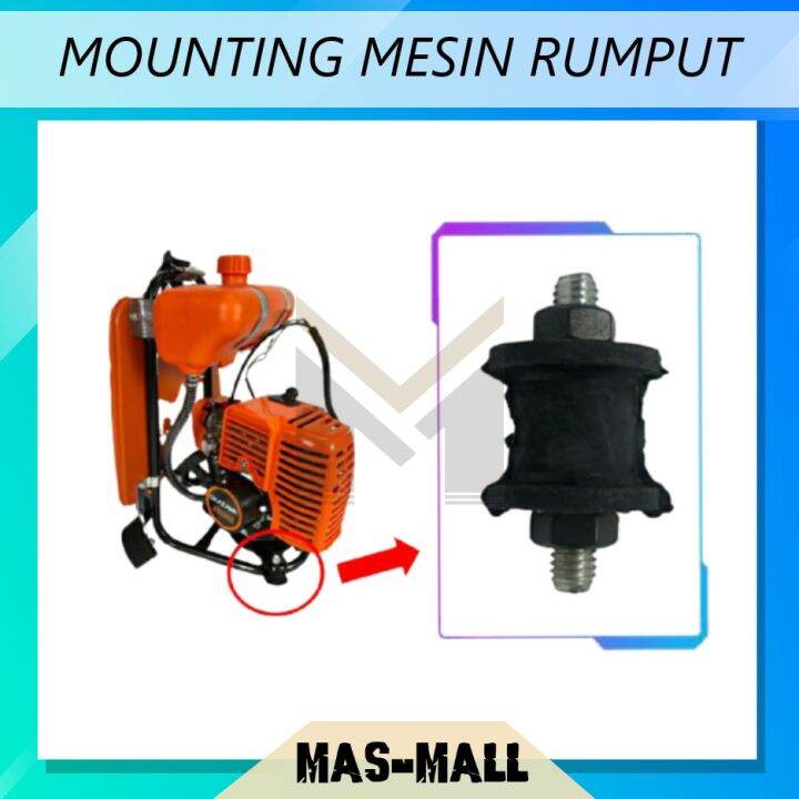 Heavy Duty Absorber Mounting BG328 TB33 TB43 Brush Cutter Tapak Mesin ...