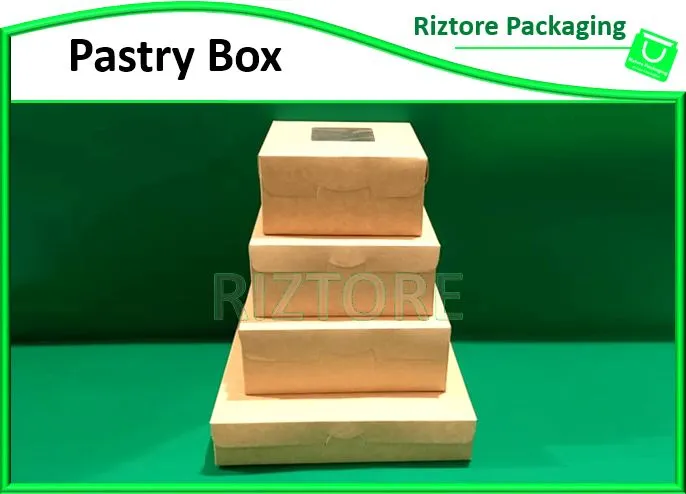 20 Pcs EarthPack Natural (Pastry Box with Window) | Lazada PH