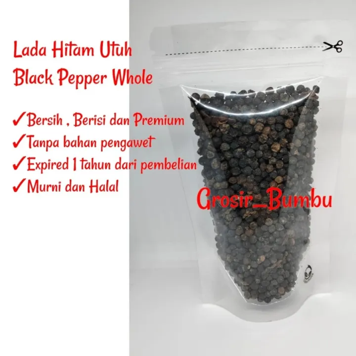 Lada Hitam Utuh / Merica Biji / Black Pepper Whole / Merica Hitam ...