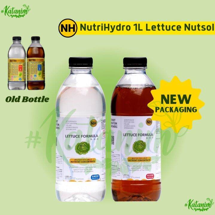 LETTUCE Nutsol 1 Liter NutriHydro Nutrient Solution Concentrate for ...
