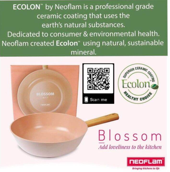 Blossom Forged Wok Pan by Neoflam with Ecolon Coating 28cm 30cm | Lazada PH