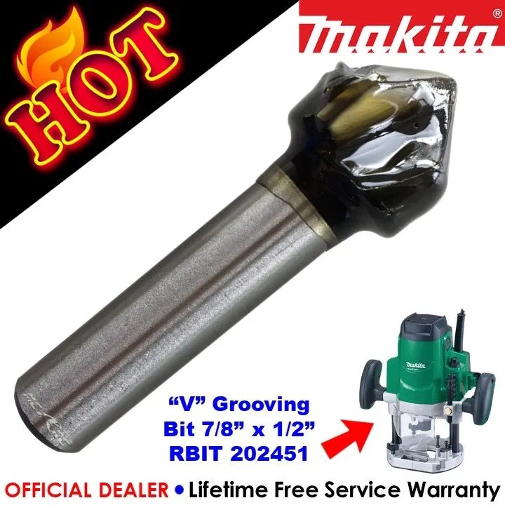 Makita “V” Grooving Bit 7/8” x 1/2” RBIT 202451 Original | Authentic ...