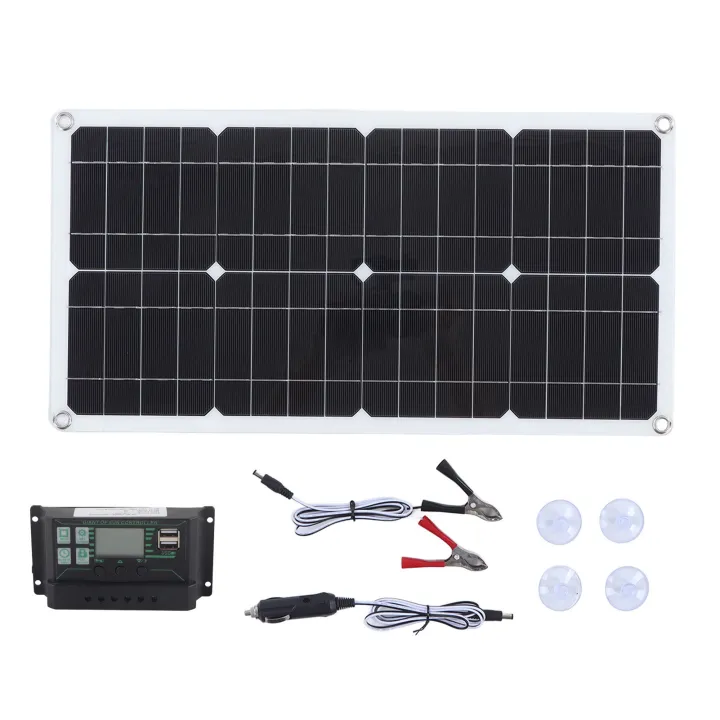 Boat Solar Panel 250W Monocrystalline Solar Panel Kit With 10A Charge ...