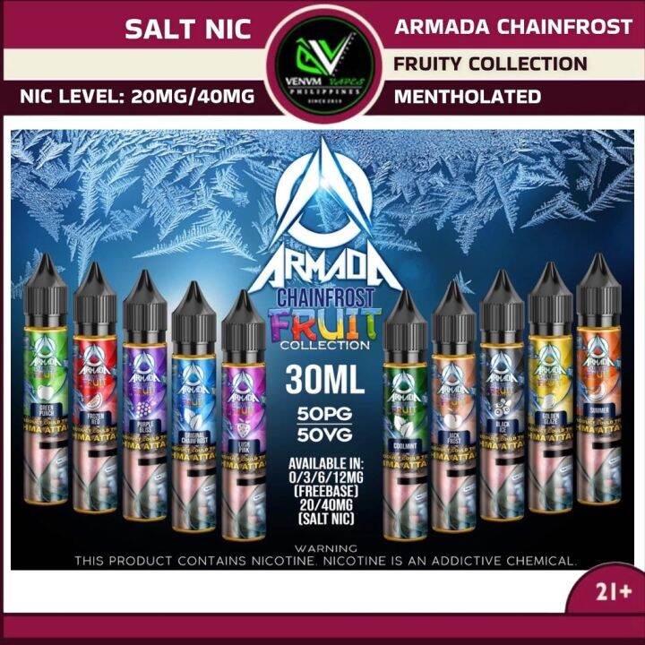 [SALT NIC] Armada Chainfrost Fruity Collection 30ML | Lazada PH