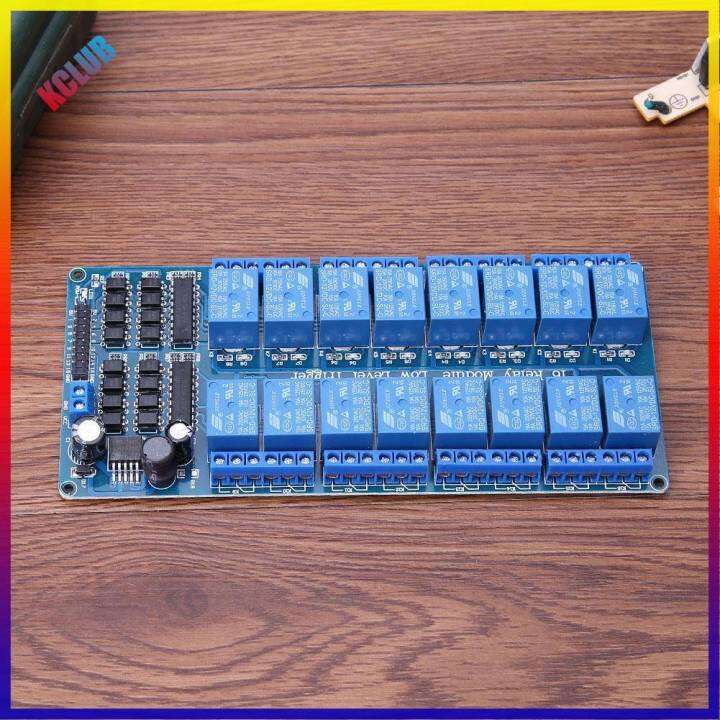 รีเลย์5V12V 16ช่องสัญญาณใหม่โมดูลบอร์ดสำหรับ Arduino AVR MCU รูป DSP ...