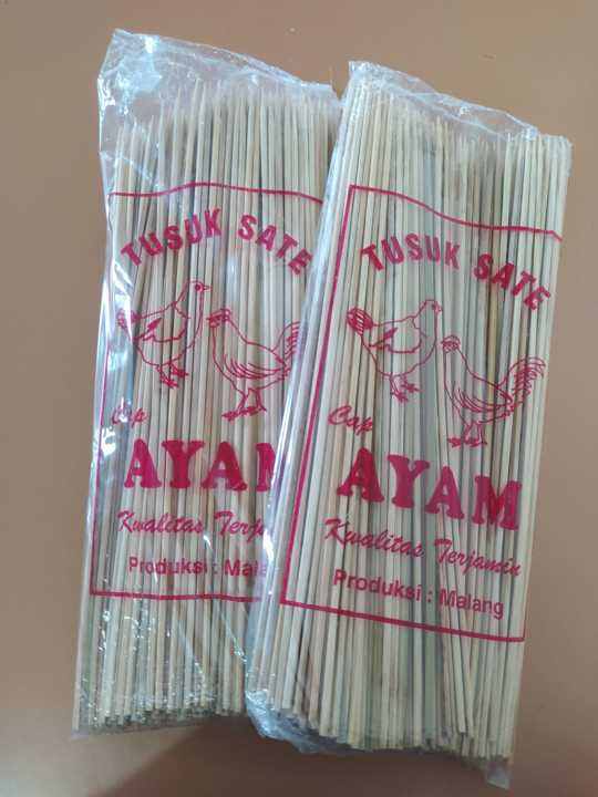 Tusuk Sate Ayam / Tusuk Sate Bambu isi +- 250 batang | Lazada Indonesia