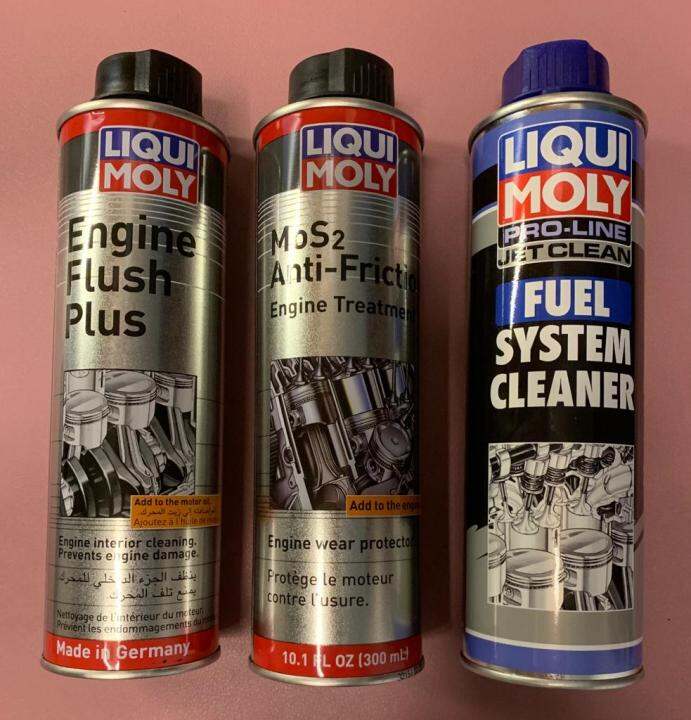 Liqui Moly Additive Bundle Set D (Flush + Mos2 Engine Treatment + Fuel System Cleaner) | Lazada ...