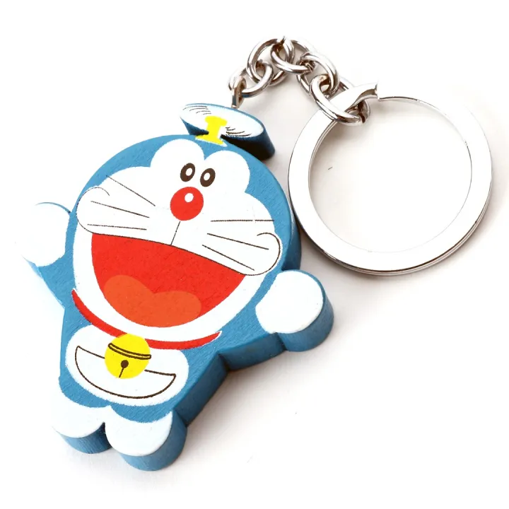 [ORIGINAL] Doraemon Wood Keychain - Blue (Design 2) (FAST SHIPPING ...