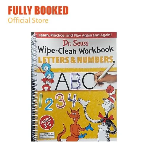 Dr. Seuss Wipe-Clean Workbook: Letters and Number - Activity Workbook ...