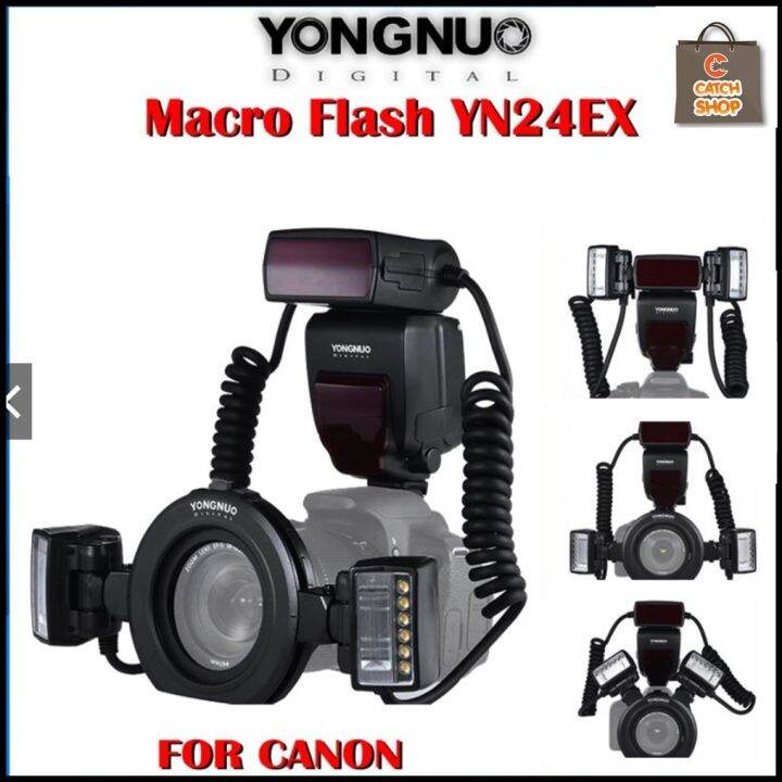 YONGNUO YN-24EX Macro Flash Twin แฟลช คู่ ระบบออโต้ For Canon ประกัน6เดือน | Lazada.co.th
