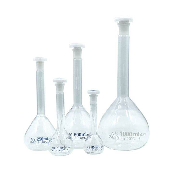 VOLUMETRIC FLASK WITH GLASS STOPPER (CLEAR) | Lazada PH